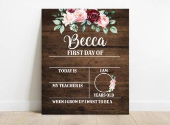 26 Fun First Day of School Signs For Kids - Everything Abode