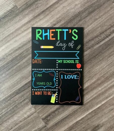 26 Fun First Day of School Signs For Kids - Everything Abode