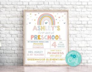 26 Fun First Day of School Signs For Kids - Everything Abode