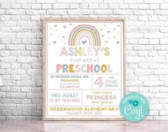 26 Fun First Day of School Signs For Kids - Everything Abode