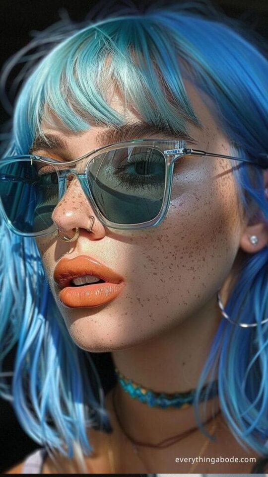 42 Blue Hairstyle Ideas You Have to Copy For Summer - Everything Abode
