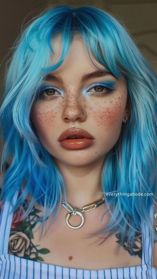 42 Blue Hairstyle Ideas You Have to Copy For Summer - Everything Abode