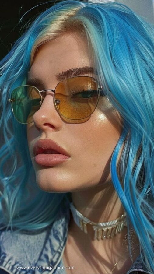42 Blue Hairstyle Ideas You Have to Copy For Summer - Everything Abode