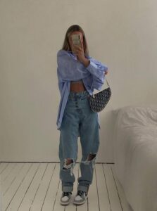 16 Cool Ways To Style An Oversized Shirt - Everything Abode