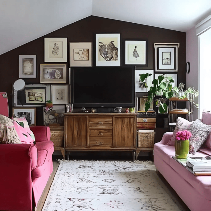 40+ Stylish and Cool TV Wall Decor Ideas - Everything Abode