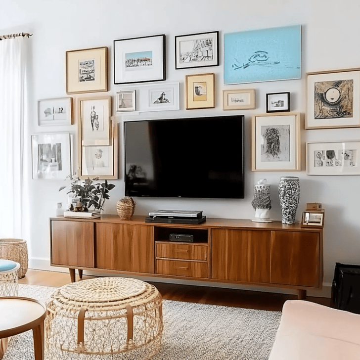 40+ Stylish and Cool TV Wall Decor Ideas - Everything Abode