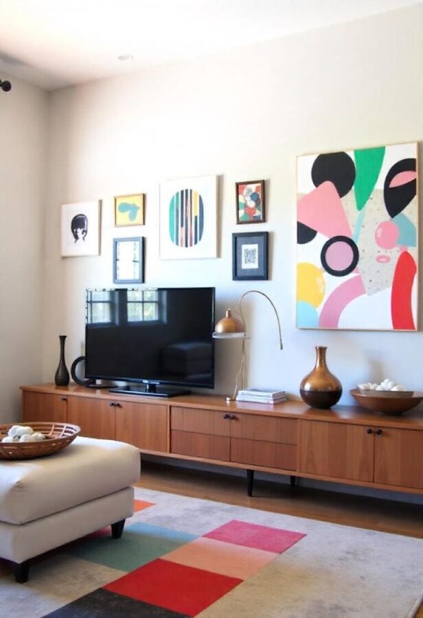 40+ Stylish and Cool TV Wall Decor Ideas - Everything Abode