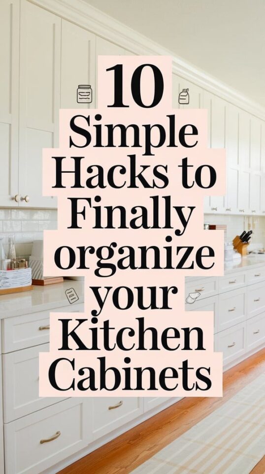 10 Simple Hacks to Organize Your Kitchen Cabinets - Everything Abode